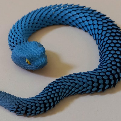 Snake Figure Articulated Model Viper Toy Animal Small - Etsy