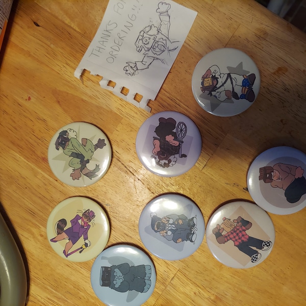 Pins / Buttons - Wave 1 [DIALTOWN] - Etsy