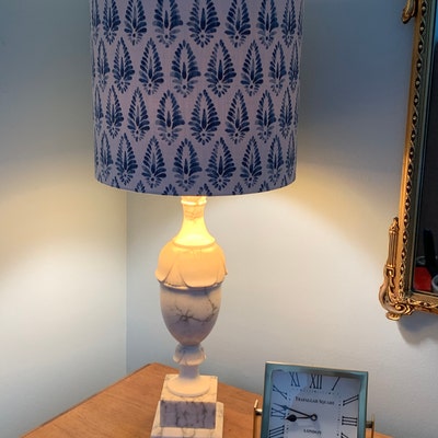 Blue Drum Lampshade-patterned Lamp Shade Lampshade-custom Made-to-order ...