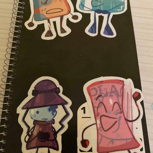 Battle for Dream Island HAVE COTS Sticker Pack - Bfb Fan Art - Bfdi - Leafy BFDI - Teardrop Bfdi ...