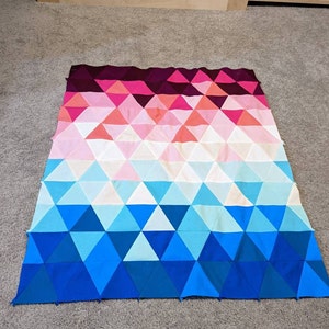 Triangle Fade Quilt Pattern PDF Download - Etsy