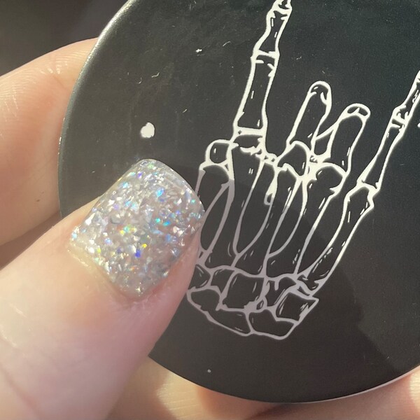 Skeleton Rock Hand Car Coasters, Cute Car Decor Ceramic Coaster Inserts ...