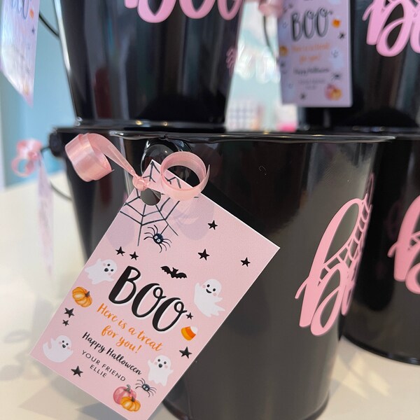 Editable Halloween Favor Tags Boo Gift Tags Costume Party Trick or ...