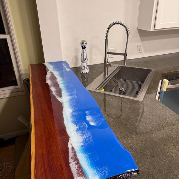Ocean Epoxy Table / Console / Entryway Epoxy Coffee Table … Beautiful ...