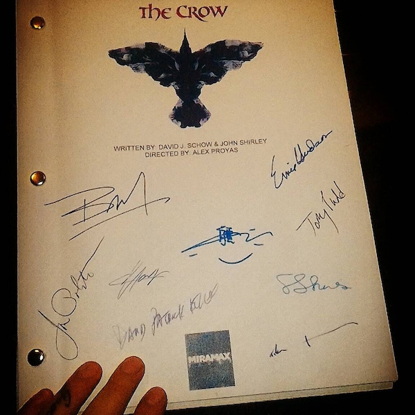 The Crow Movie Signed Script Autographed: Brandon Lee, Ernie Hudson ...