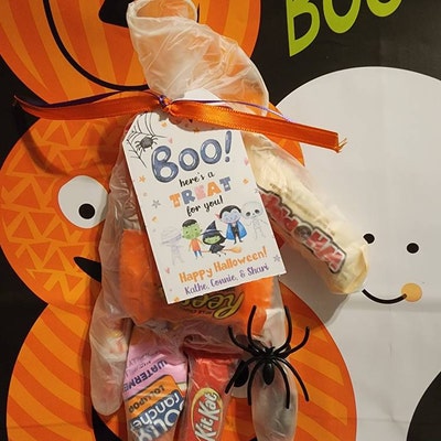 EDITABLE Halloween Favor Tags Boo Halloween Tags Halloween Trick or ...