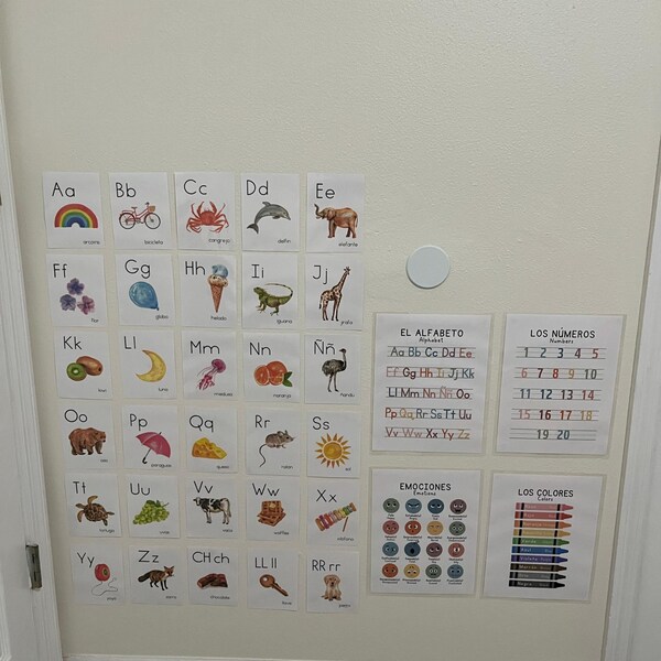 SPANISH Printable Alphabet Coloring Pages Worksheets, ABC Colouring ...