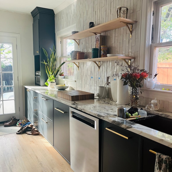 Unlacquered Brass Classic Shelf Brackets | Polished Solid Cast Brass ...