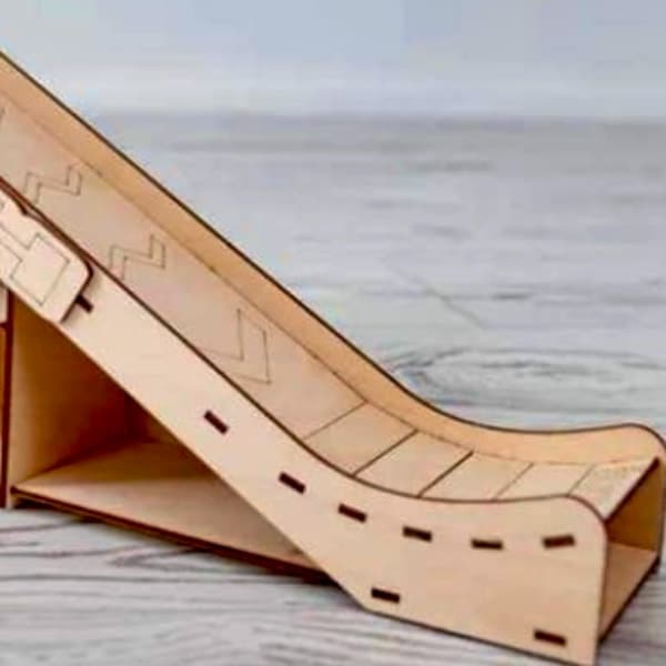 Wooden Car Ramp | Car Racetrack | Wooden Toy Auto Garage - Etsy