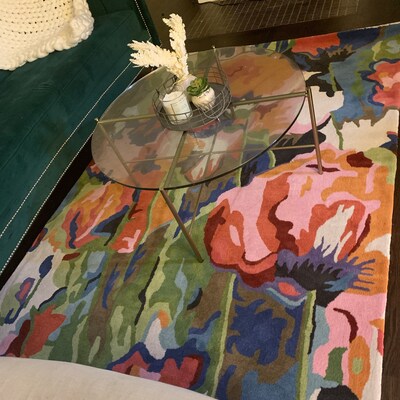 Hand Tuft Rug, Designer Irregular Tuft Rug, Custom Tuft Rug, Woolen ...