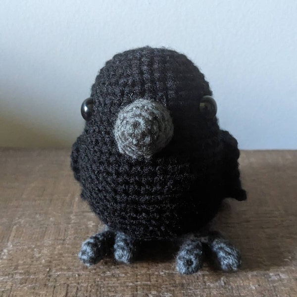 Amigurumi Raven ENGLISH PATTERN, PDF, Sandman Guardian Raven Crochet ...