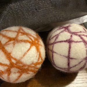 Premium XL Wool Dryer Ball Extra Large Colorful Organic Laundry Ball ...