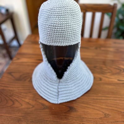 Crochet Pattern Chain Mail Coif Hat - Etsy