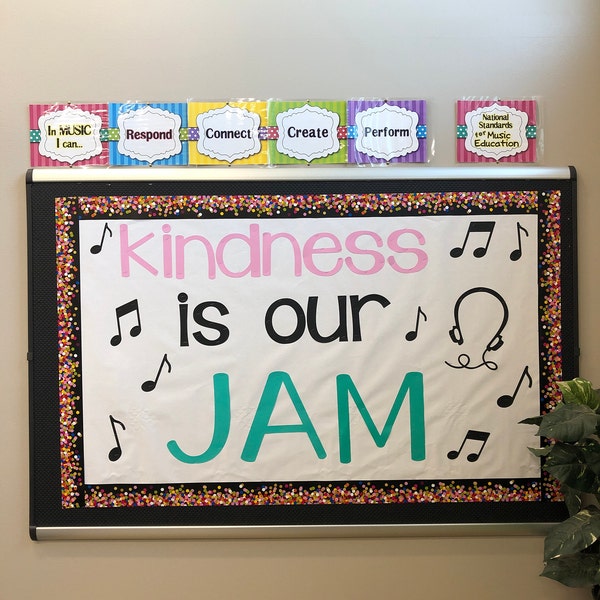 Kindness is Our JAM | Bulletin Board Cutouts Decor - Etsy