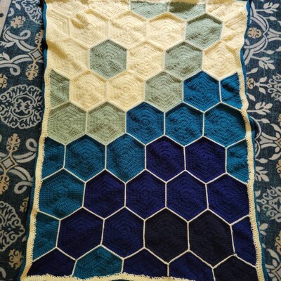 Crochet Pattern Floral Square Baroque Triumph Afghan Block - Etsy