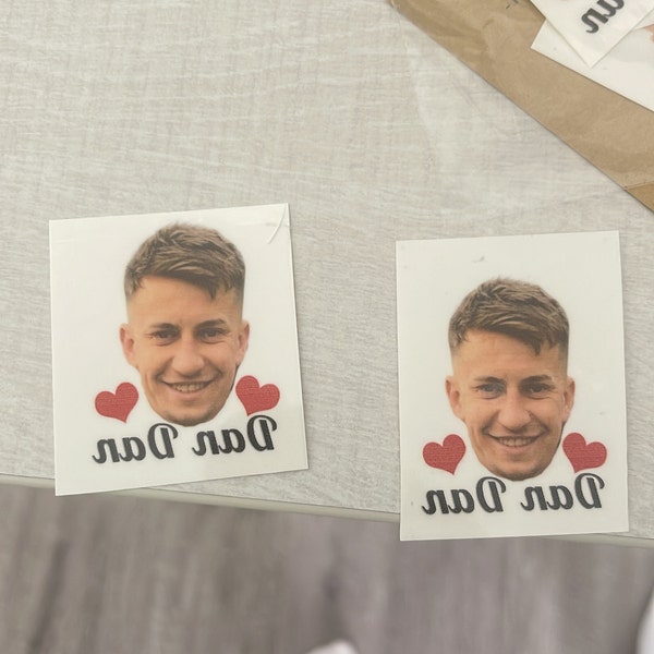 Birthday Party Photo Tattoos, Face Tattoos Custom, Personalized ...