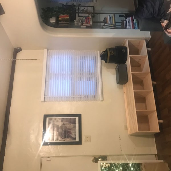 PINE Five Cube Bench/entertainment Center Finished/unfinished Modern ...