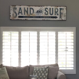 Coastal Farmhouse Wall Decor Rustic Chic Beach House Sign | Etsy