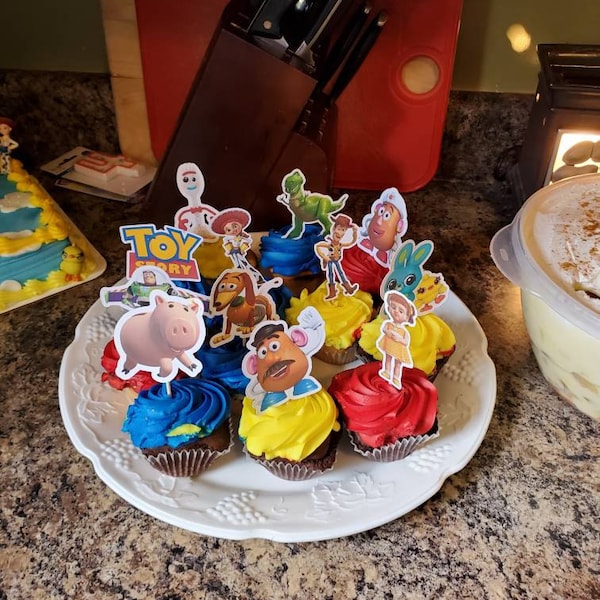 Toy Story 4 Cupcake Toppers: Birthday Party Decorations - Etsy