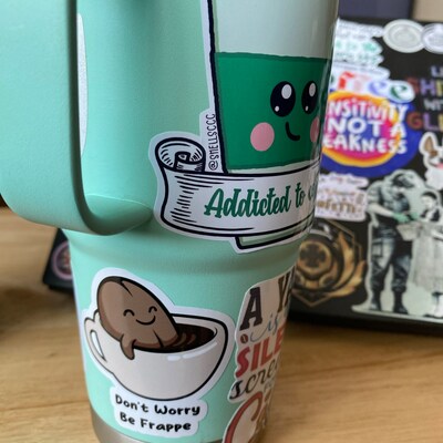 You're a Cute-tea Vinyl Sticker. Tea Decal, Cute, Tea Cup, Coffee ...