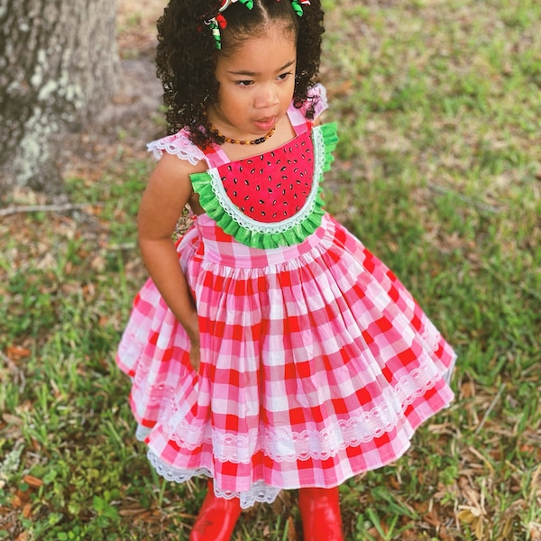 Watermelon Dress, One in a Melon Dress, Watermelon Birthday Party ...