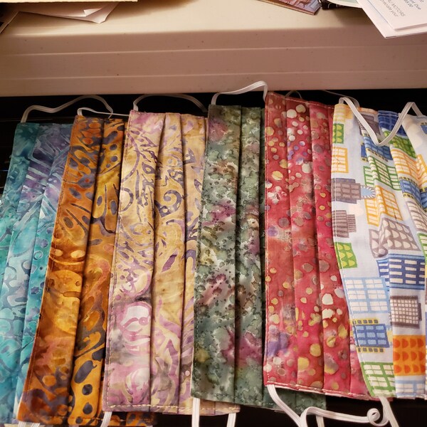 Summer Garden Mask Gift Set of 5- Dragonflies, Birds- Breathable, Soft ...