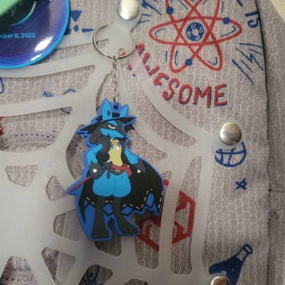 Costumed Lucario PVC Keychains - Etsy
