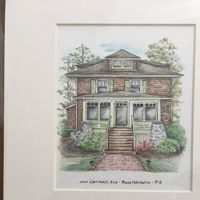 Custom House Portrait/ House Drawing/ Pen and Ink House - Etsy