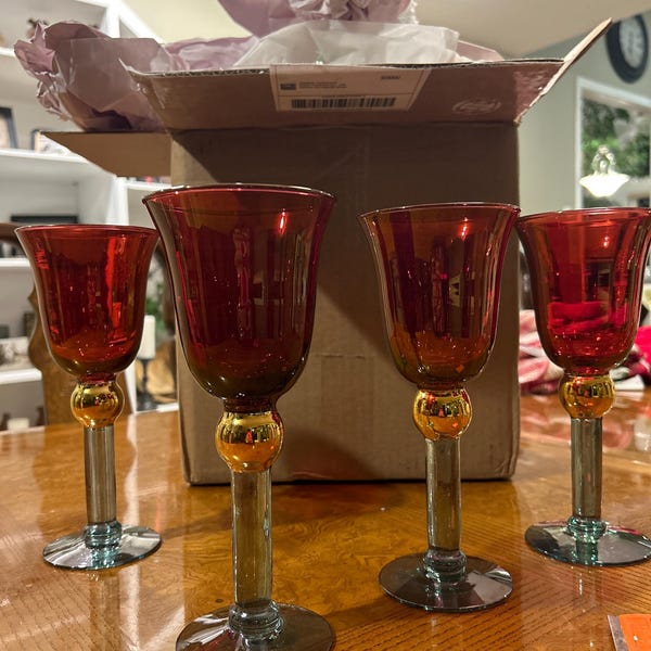 Starlyte 12 Oz Glasses With Ice Bucket and Caddy Wonderful Set Very ...