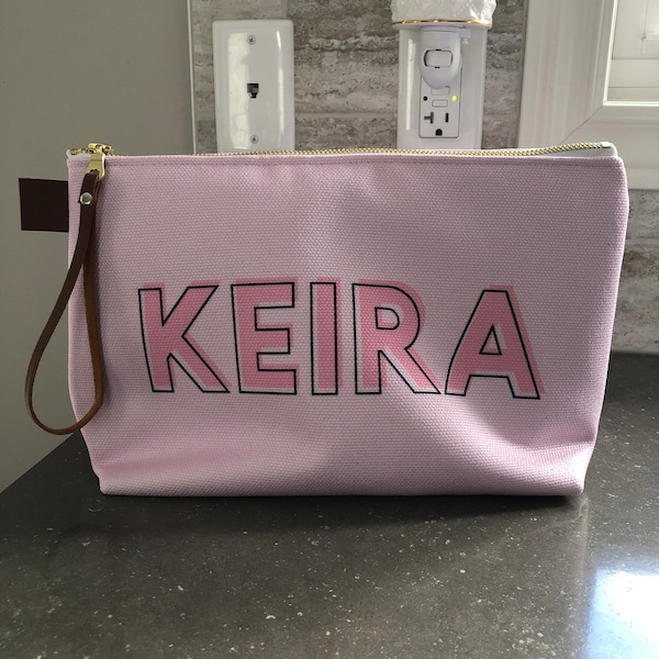 Printable Monogram Wall Art Pink Tween Letter Name Poster Modern ...