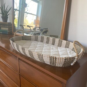 Baby Changing Basket Pad Bassinet Baby Shower Gift Woven - Etsy