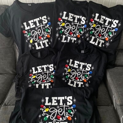 Let's Get Lit Svg, Merry and Bright Svg, Merry Christmas Svg, Winter ...