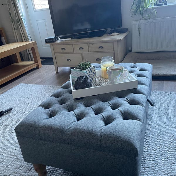 Handmade Chesterfield Coffee Table , Storage Box , Storage Ottoman ...