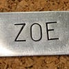 Custom Year or Date Tags Hand Punched Brass and Metal Tag or Plate Hand ...