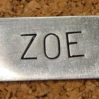 Custom Year or Date Tags Hand Punched Brass and Metal Tag or Plate Hand ...