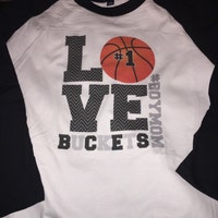 Basketball Mom Chevron LOVE Three Quarter Sleeve ADULT Raglan - Etsy