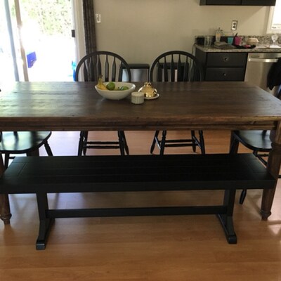 Rustic Trestle Base Table Farmhouse X-base Table Dining - Etsy