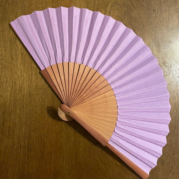 COLORED PEAR WOOD Hand Held Fan - Etsy