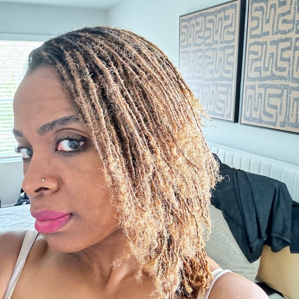 Microloc Extensions; NATURAL Curl MICROINTERLOCK Solarlocs™; 100% Human ...