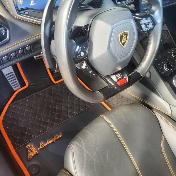 Genuine Black Sheepskin Red Trim Car Floor Mats Fits Maybach 57 62 57s ...