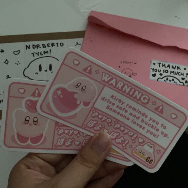 Cute Affirmation Car Warning Sticker | Car Decal, Airbag Label, Pink ...