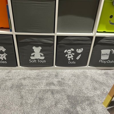 Toy Storage Decals Toy Labels Toy Box Stickers Self-adhesive ...