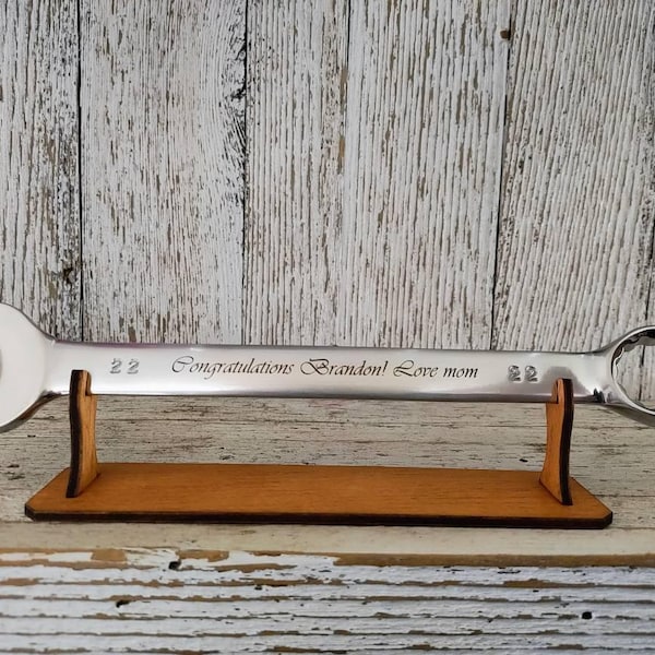 Personalized Wrench, Custom Engraved Spanner, Best Gift for Dad ...