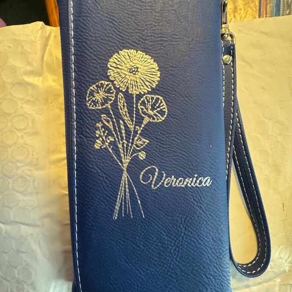 Birth Month Flower Engraved Manicure Set, Custom 7-piece Manicure and ...