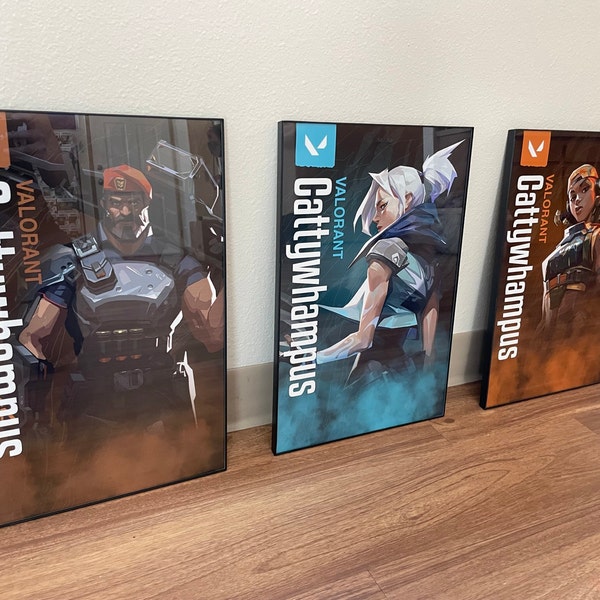 Valorant Custom Poster, Valorant Personalized, Valorant Fade Poster ...