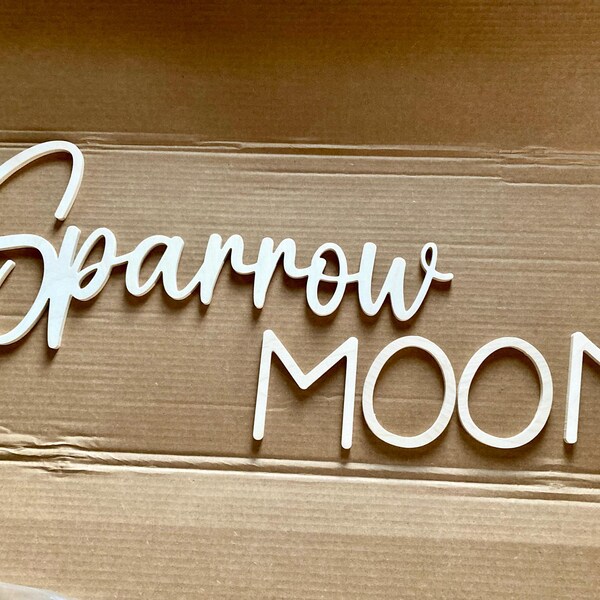 Custom Wood Baby Name Sign Letter Wall Art Kids Room Art Wall Art for ...