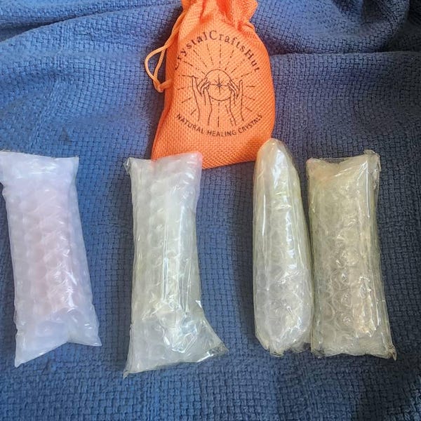 Raw Yellow Titanium Rainbow Cluster Natural Rough Quartz Crystal ...