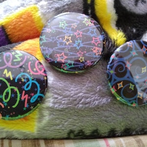 Soft Fluffy Discrete Sensory Stim Toy 1.5 Pin Buttons | Etsy