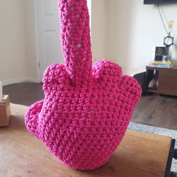 PDF Pattern Download, Crochet Middle Finger Up, Amigurumi Middle Finger ...