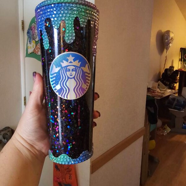 Custom Pink Glitter Tumbler - Personalized Sparkle Cup for Coffee, Tea ...